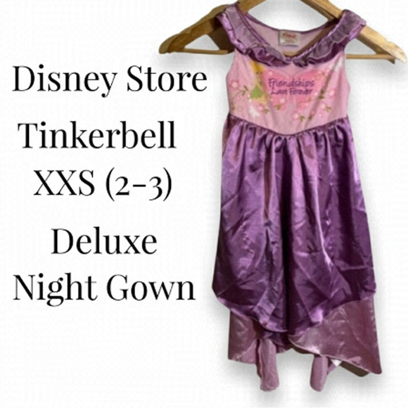Disney Dresses Disney Tinkerbell Deluxe Night Gown Dress Satin